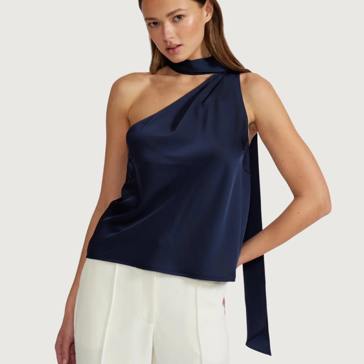 NIA TIE NECK TOP – No.22 Collective